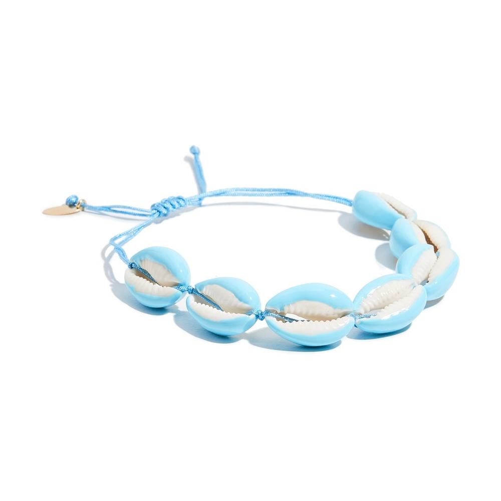 blue seashell bracelet